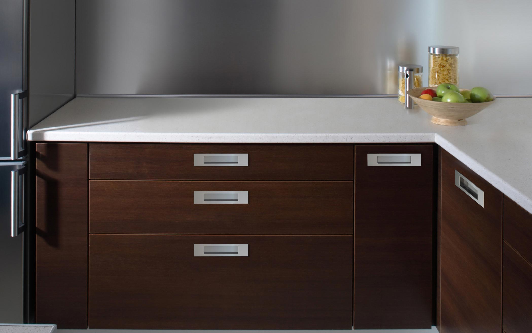 Flush Mount Cabinet Handles Hickory Hardware HH075268 GN 10B